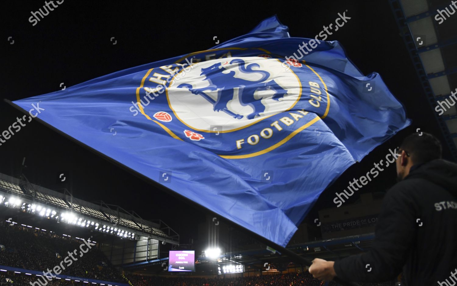 Flag Bearers Wave Chelsea Flags Celebration Editorial Stock Photo ...