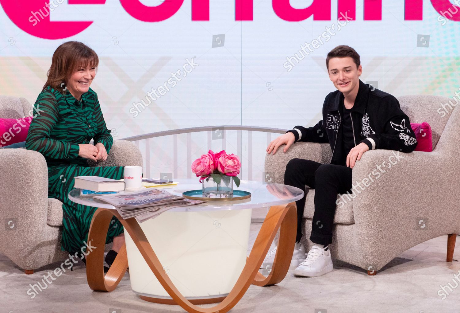 Lorraine Kelly Noah Schnapp Editorial Stock Photo - Stock Image ...