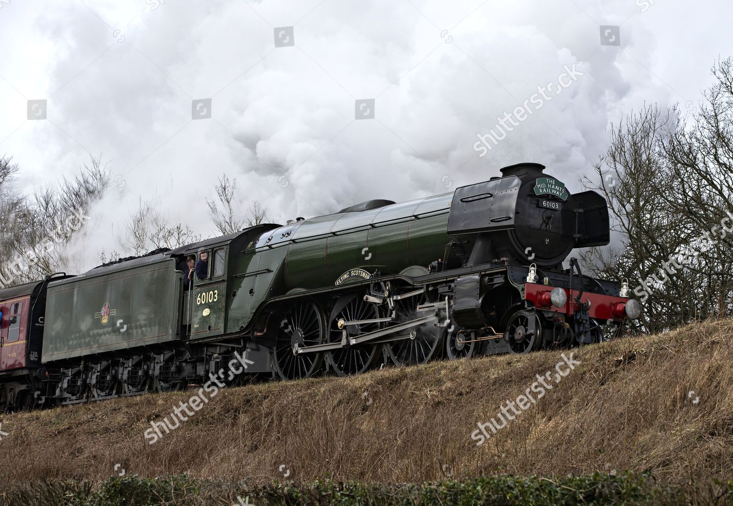 Iconic Loco 60103 Flying Scotsman Makes Editorial Stock Photo - Stock ...
