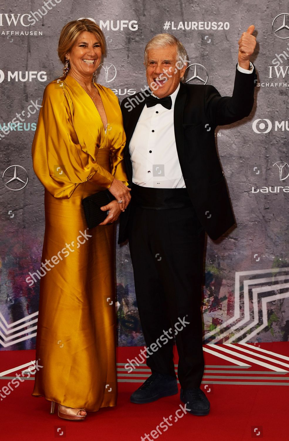 Laureus Academy Member Giacomo Agostini Wife Editorial Stock Photo ...