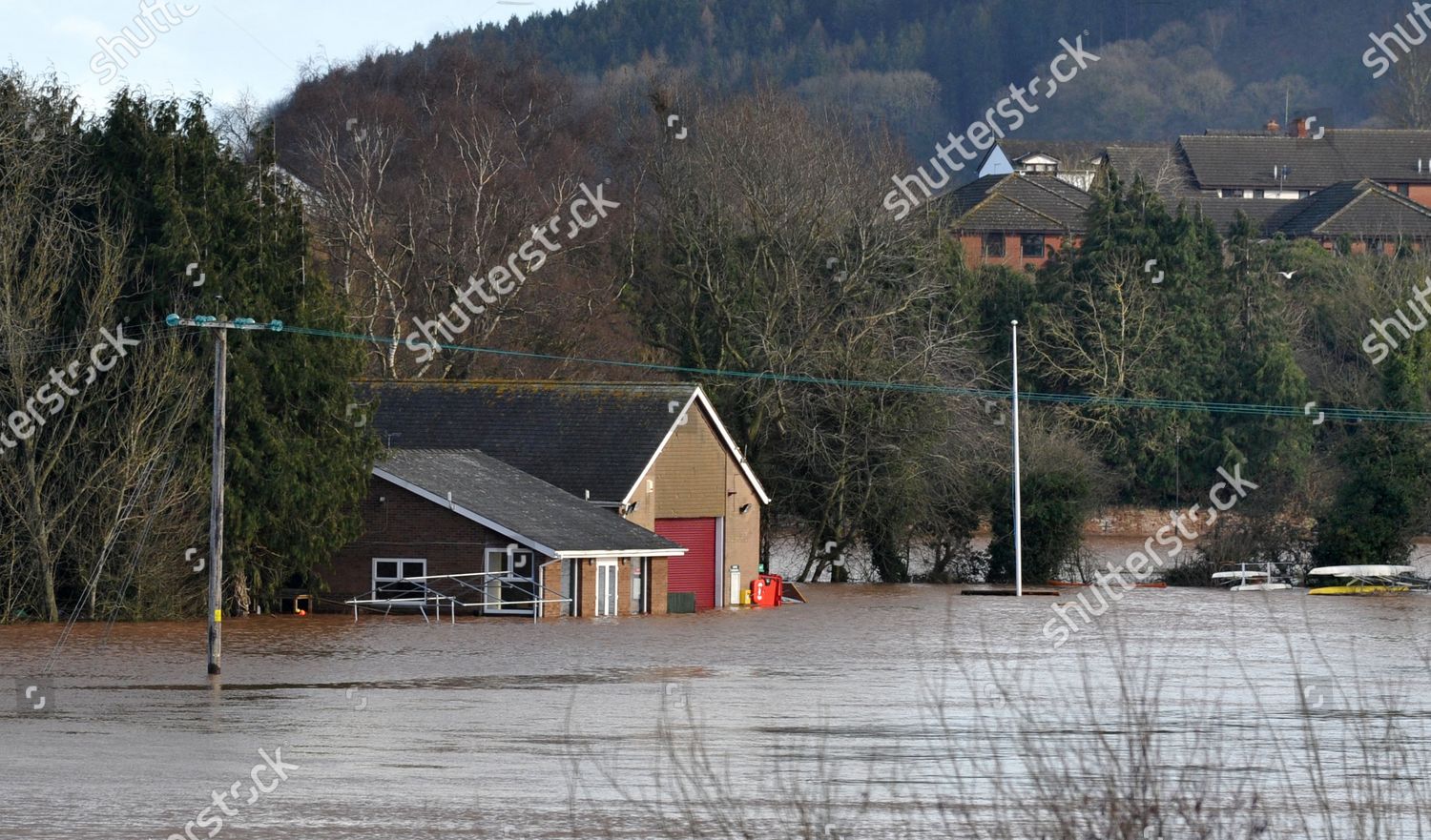 Flooding Ross On Wye After River Editorial Stock Photo - Stock Image ...