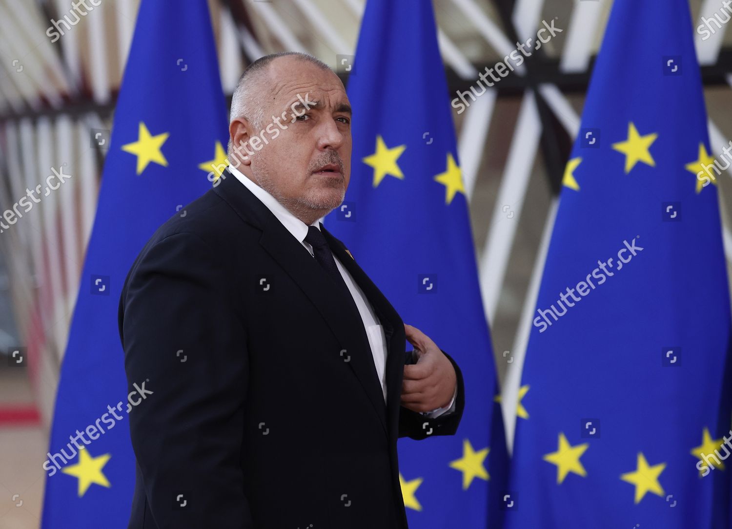 Bulgarian Prime Minister Boyko Borissov Arrives Editorial Stock Photo ...
