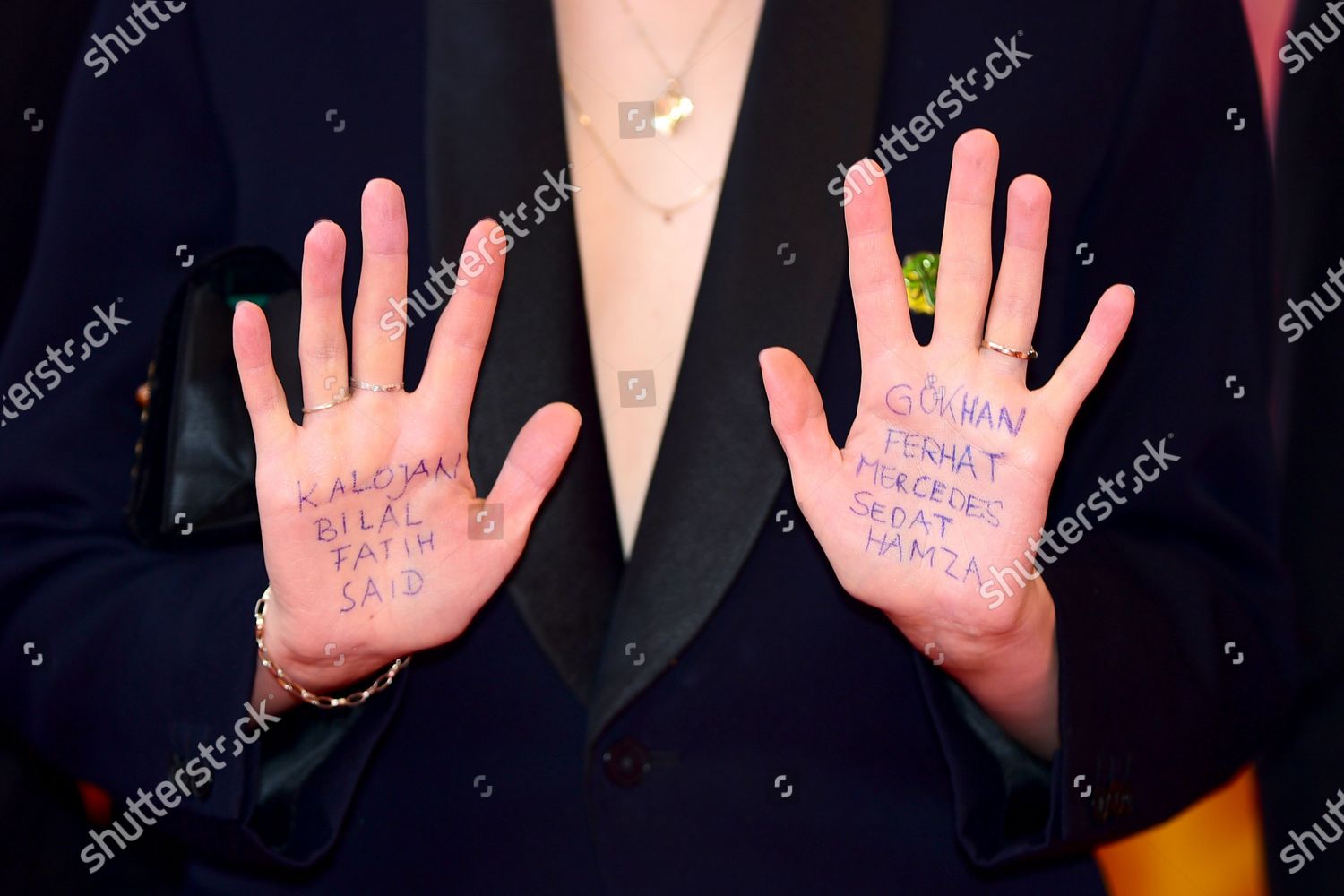 Guest Shows Names Victims Hanau Shooting Editorial Stock Photo - Stock Image | Shutterstock