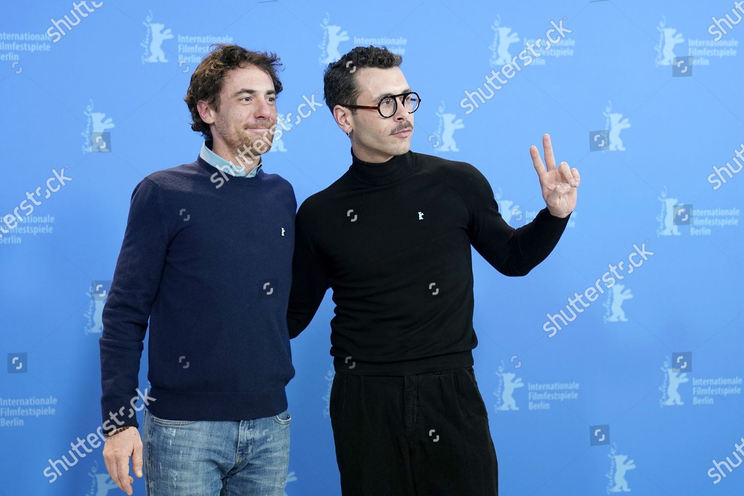 Italian Actors Gabriel Montesi R Elio Editorial Stock Photo - Stock ...