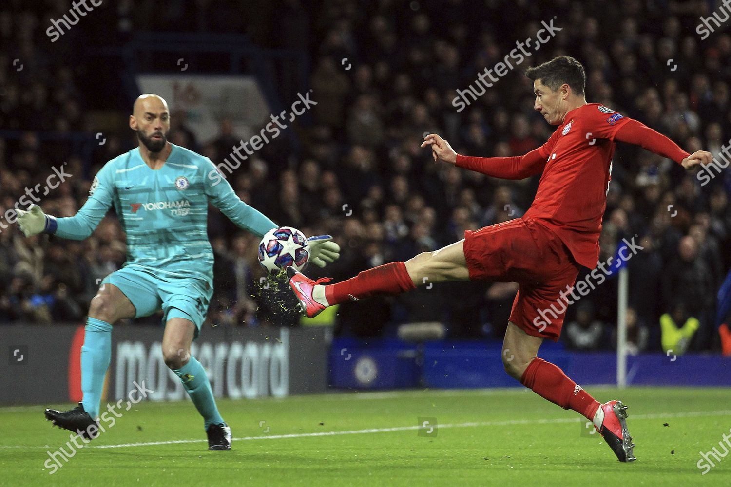 Robert Lewandowski Closes On Goal Editorial Stock Photo - Stock Image ...