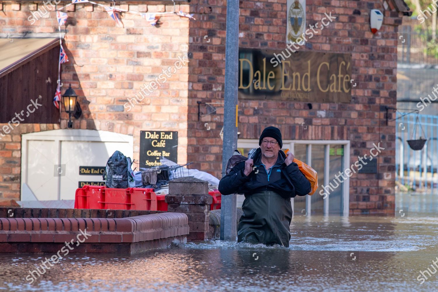 Man Walks Waist Deep Water Ironbridge Editorial Stock Photo - Stock ...