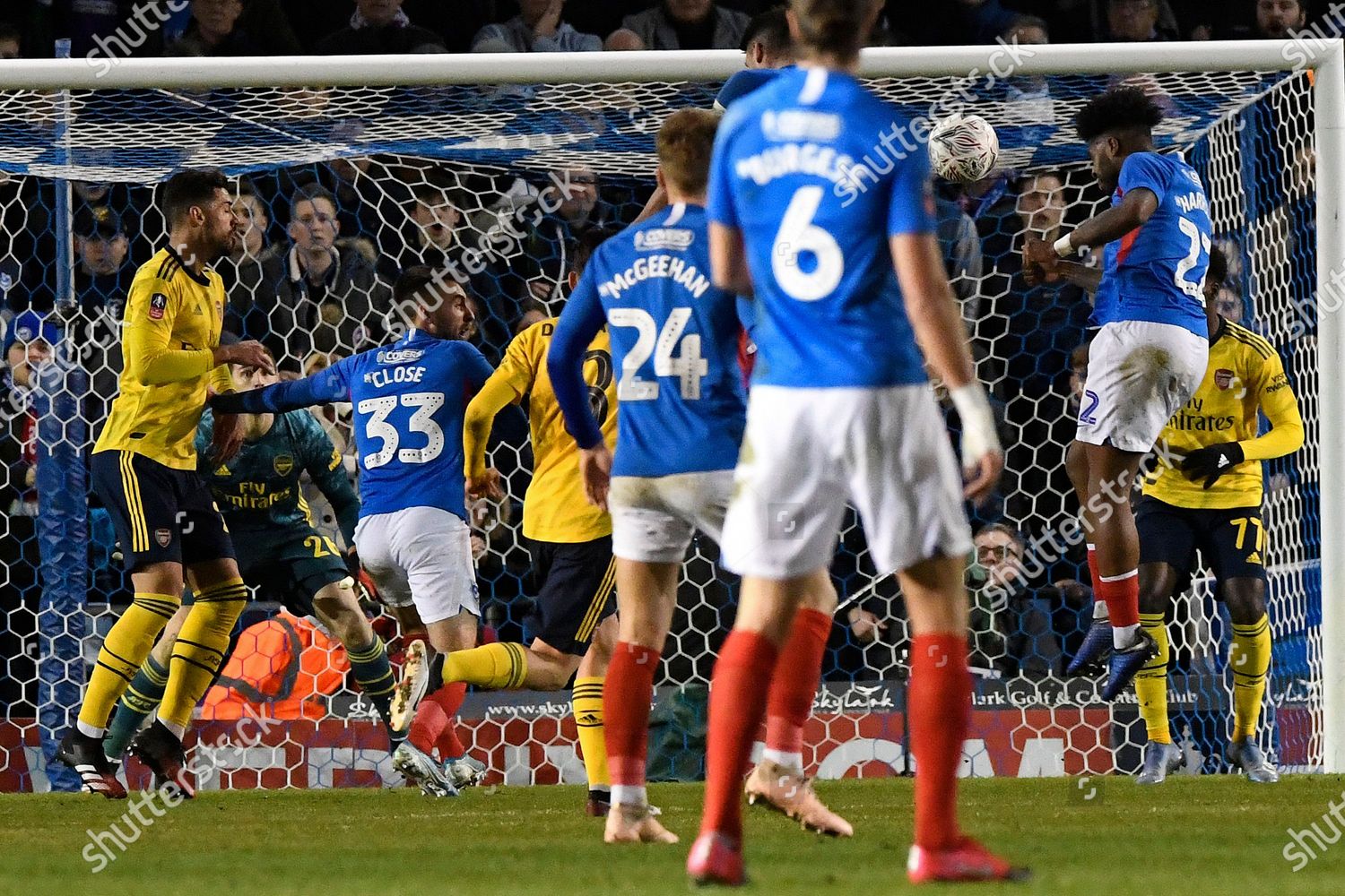 Ellis Harrison Portsmouth Right Goes Close Editorial Stock Photo ...