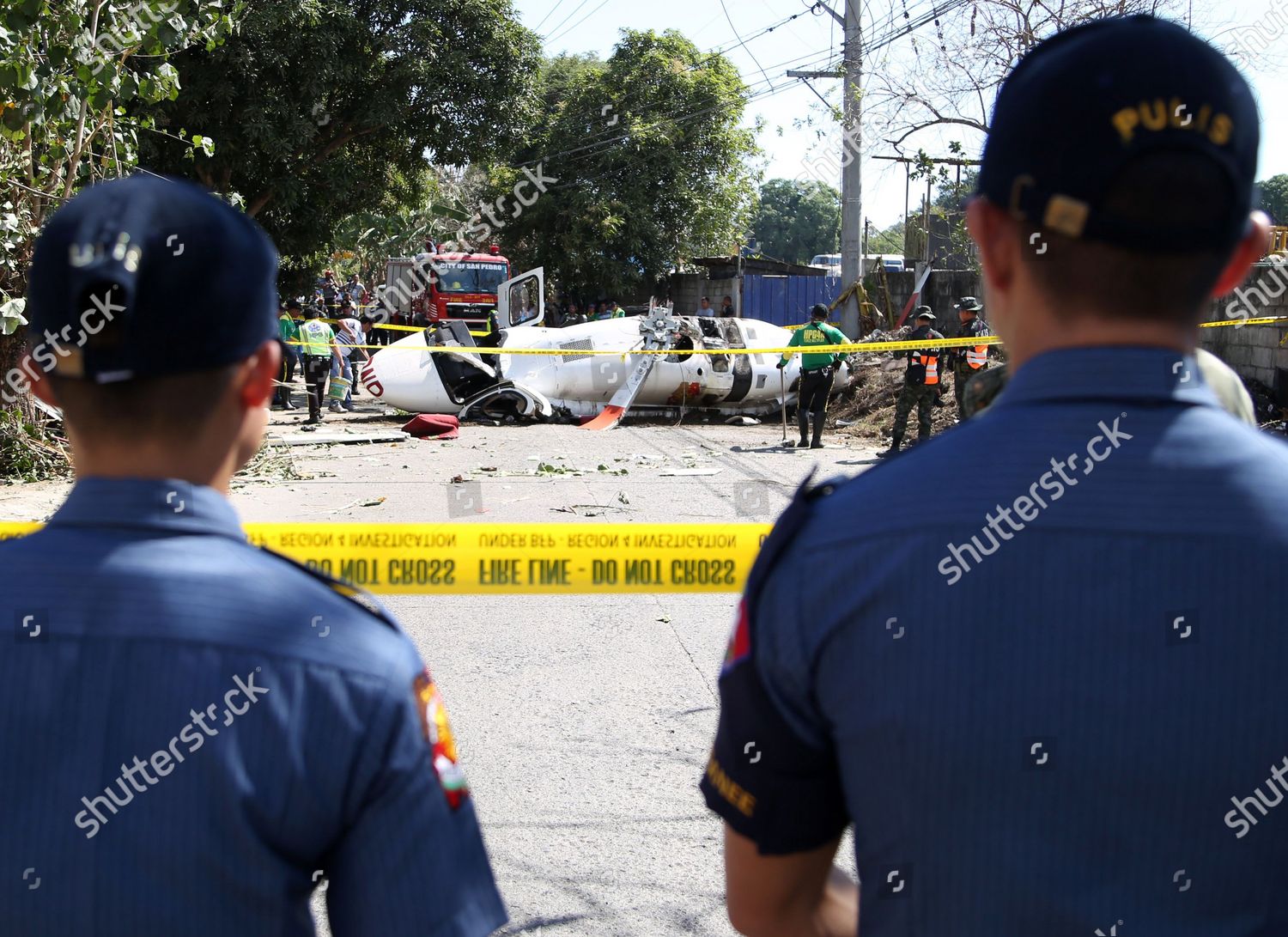 Wreckage Bell 429 Helicopter Carrying Philippine Editorial Stock Photo ...