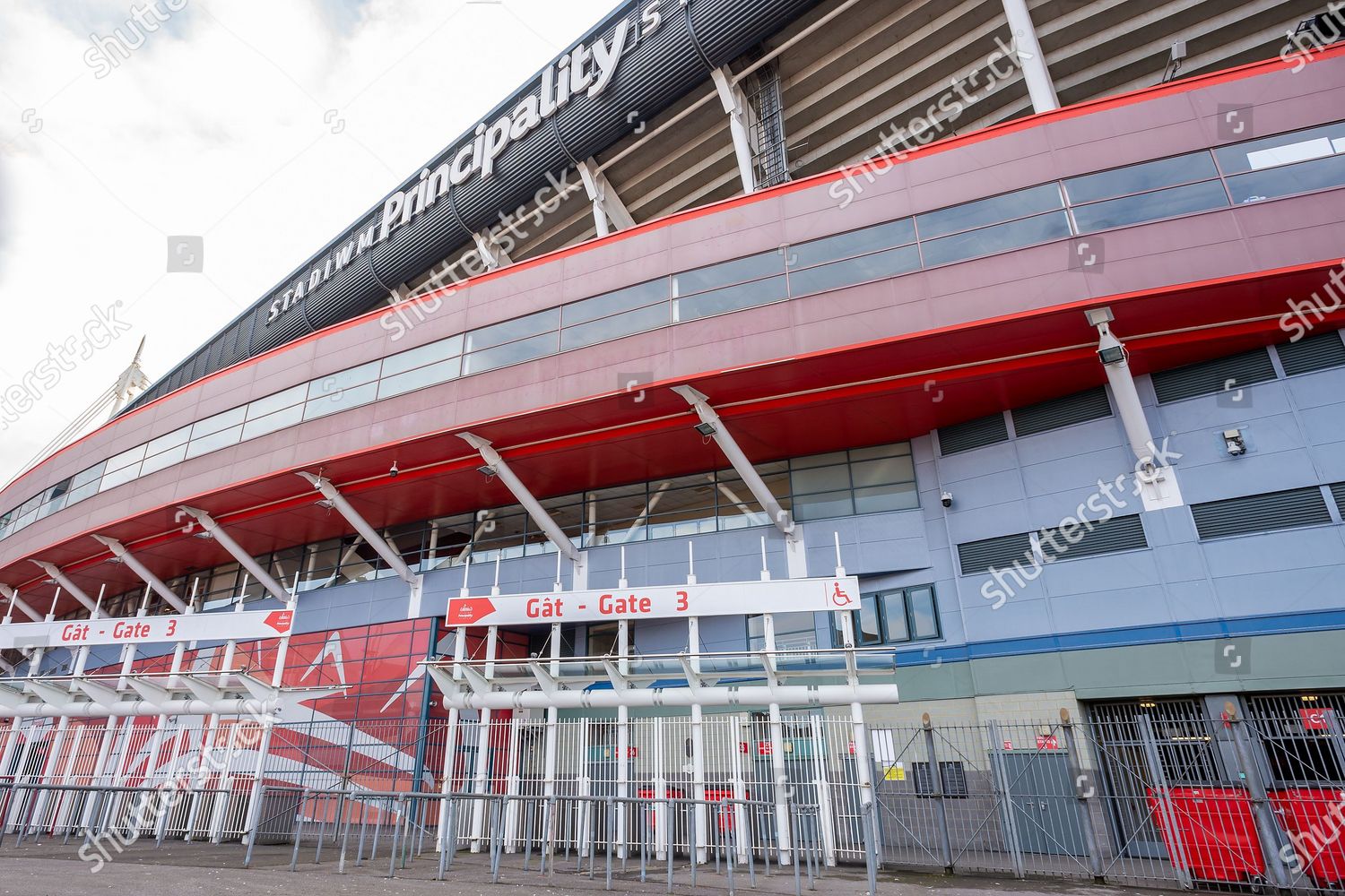 General View Outside Locked Principality Stadium Editorial Stock Photo ...