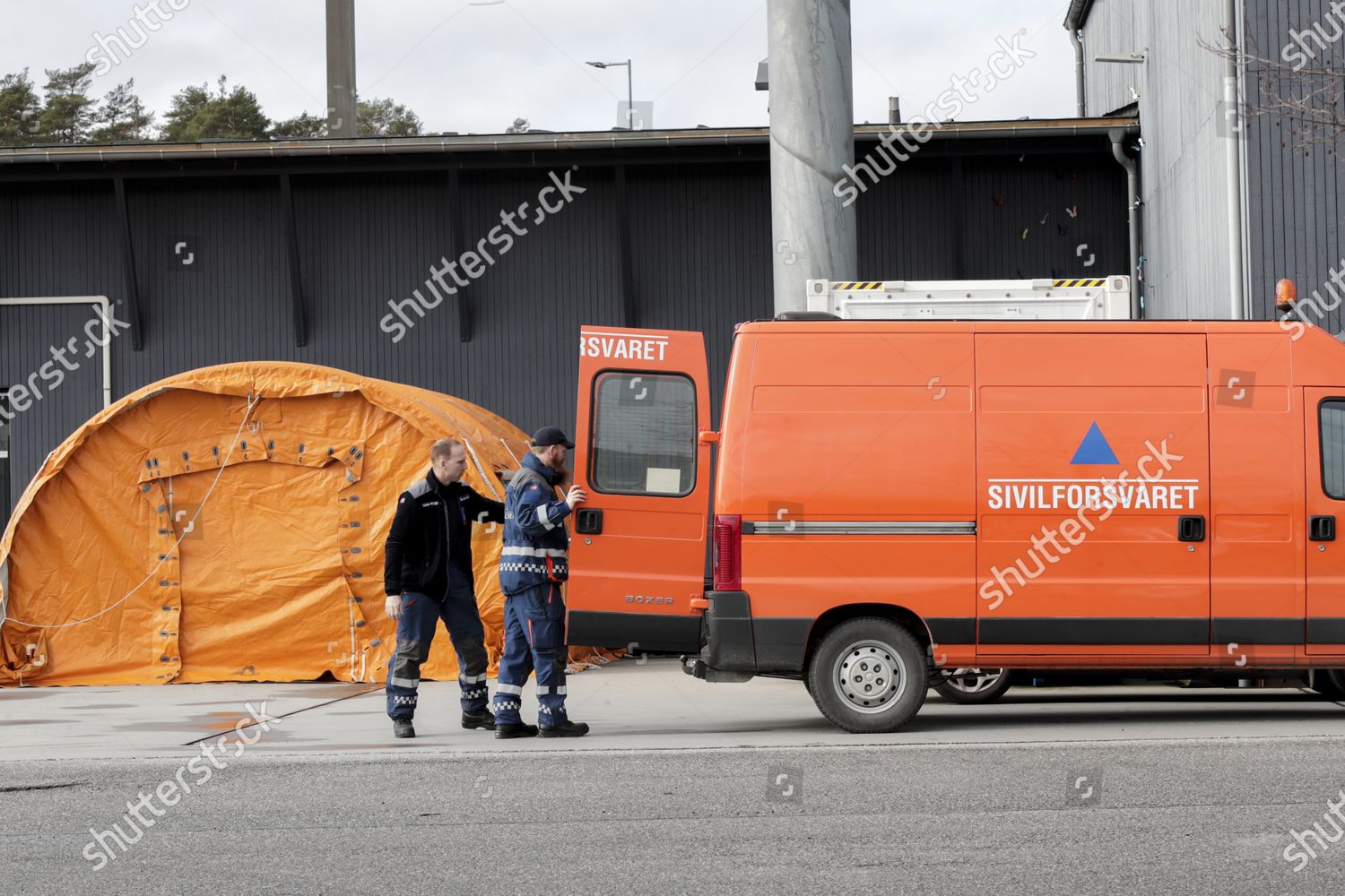 Norwegian Civil Defense Officers Border Between Editorial Stock Photo ...