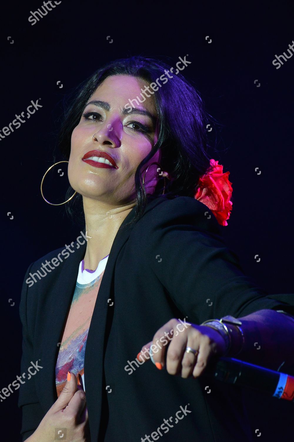 Chilean Singer Ana Tijoux Sings On Editorial Stock Photo - Stock Image ...