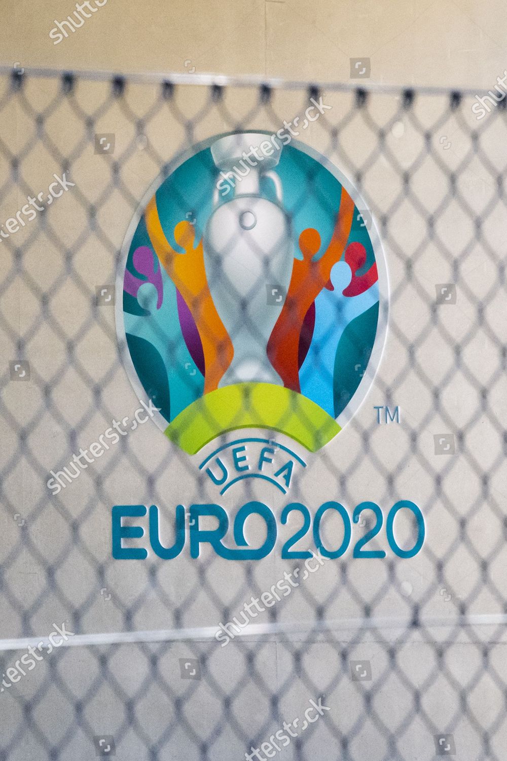 Uefa Euro 2020 Logo Pictured Through Editorial Stock Photo - Stock ...