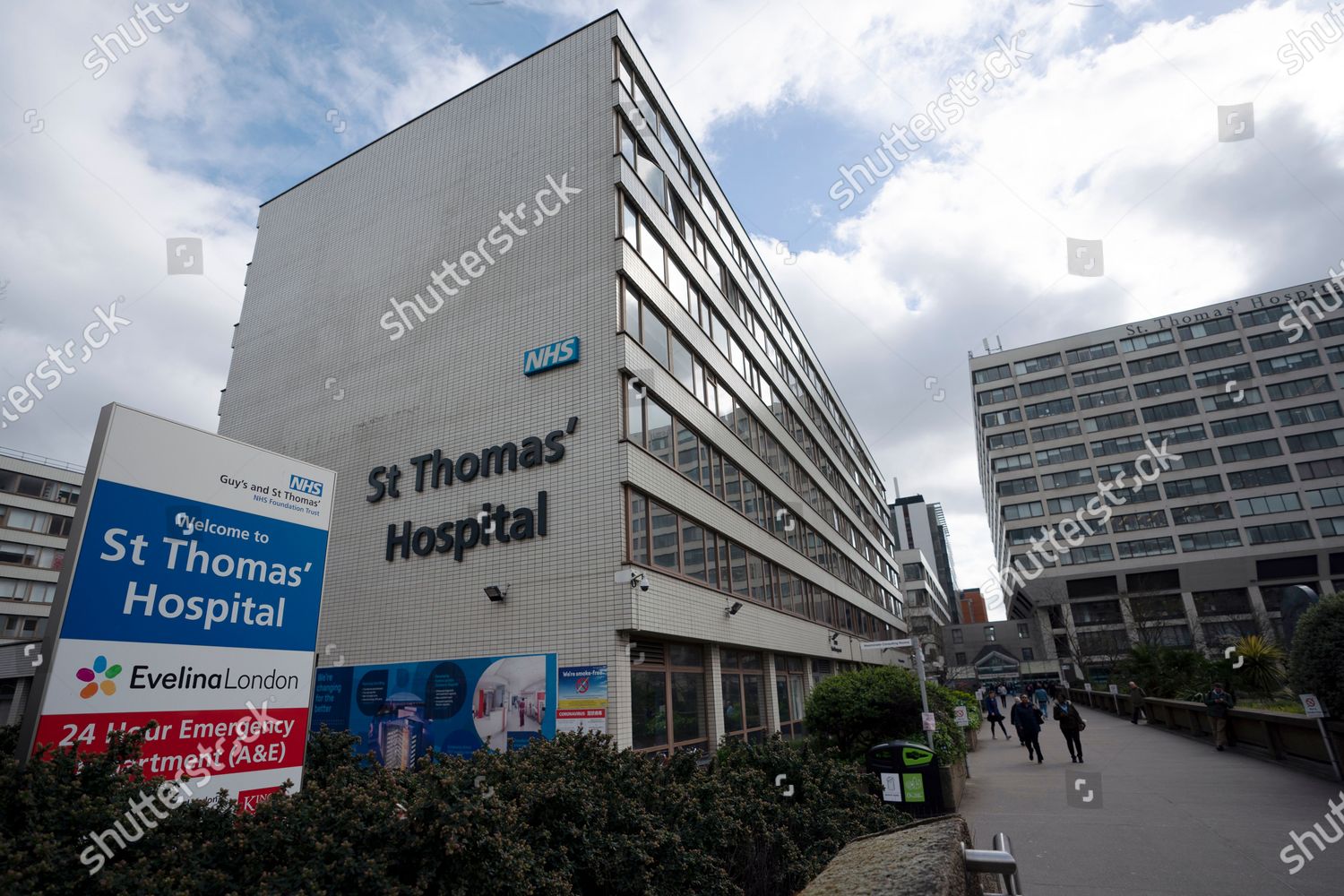 General View St Thomas Hospital London Editorial Stock Photo - Stock ...