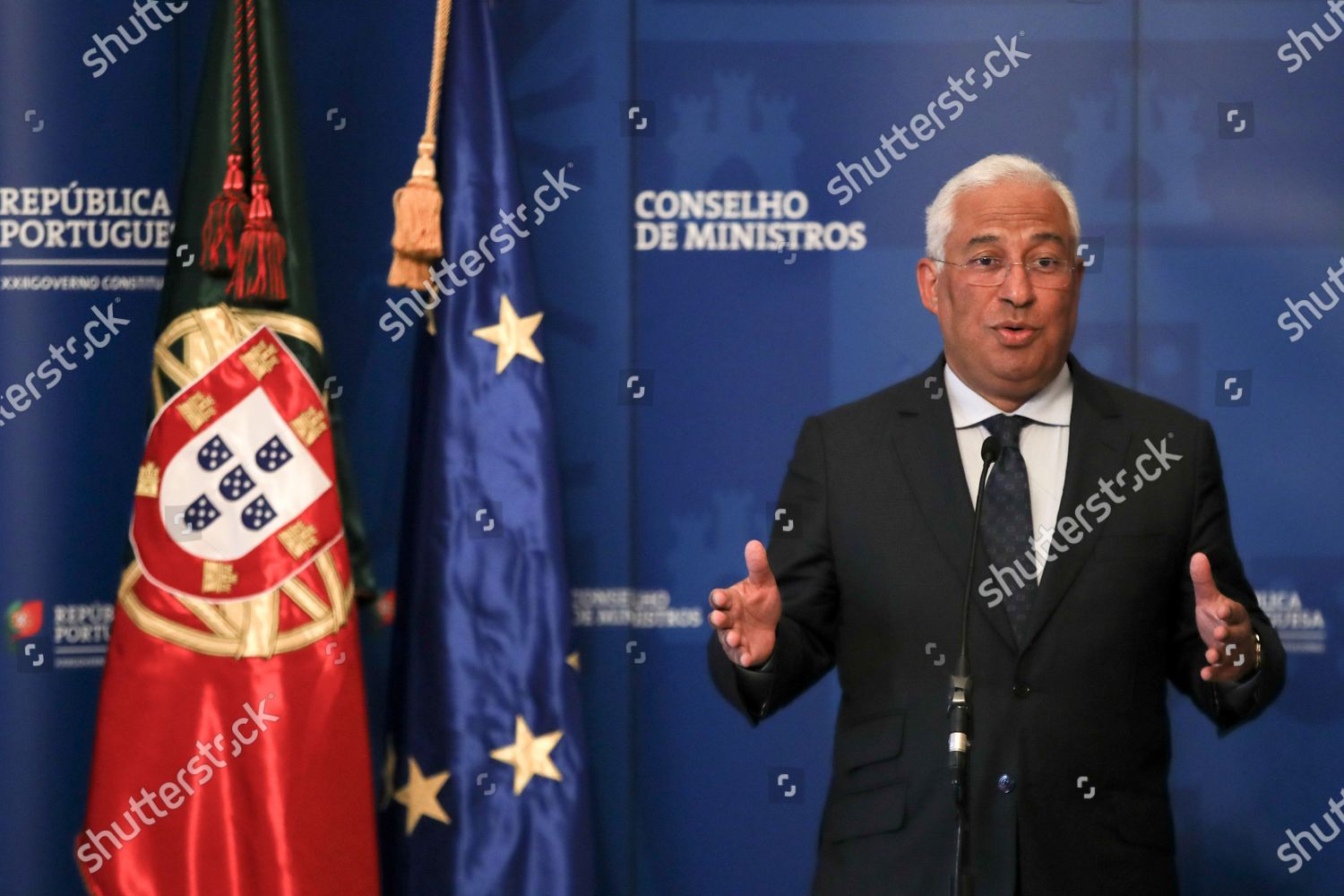 Portugals Prime Minister Antonio Costa During Editorial Stock Photo ...