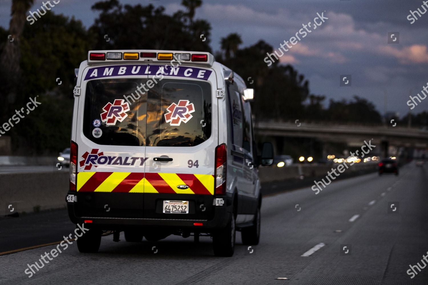 Ambulance Drives High Speed On 10 Editorial Stock Photo - Stock Image ...