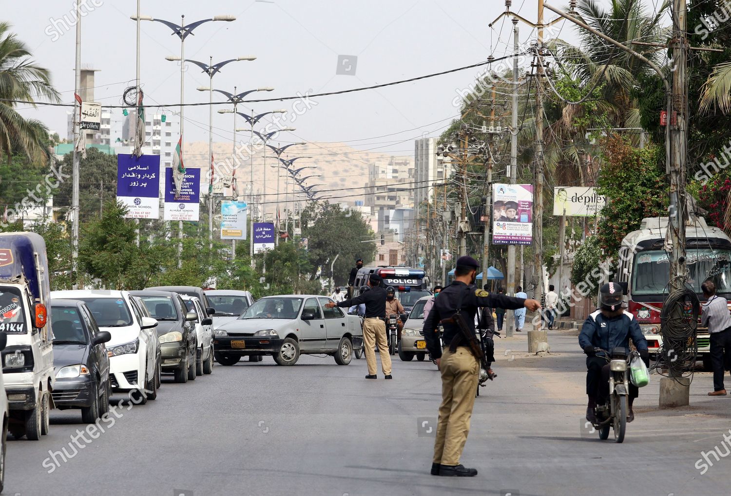 Policemen Check Peoples Identity Cards During Editorial Stock Photo ...