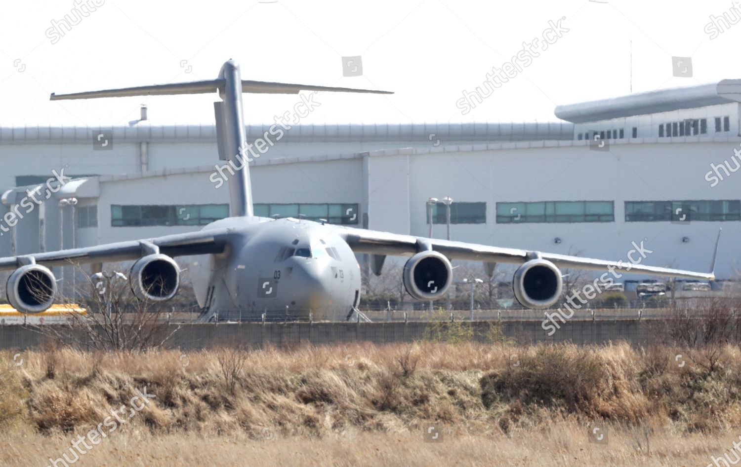 Globemaster Military Transport Aircraft North Atlantic Editorial Stock ...