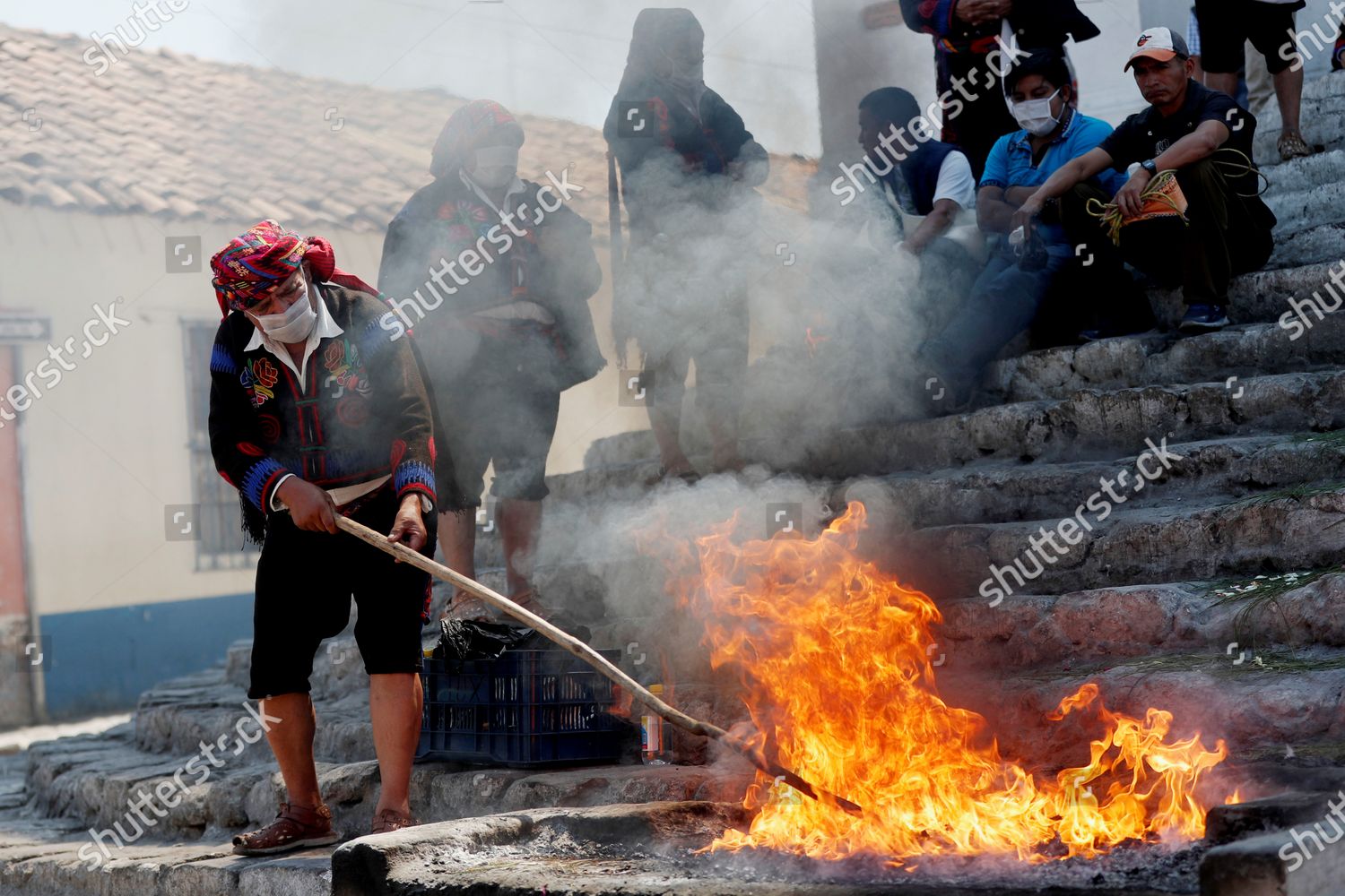 Indigenous Priest Wears Mask He Performs Editorial Stock Photo - Stock ...