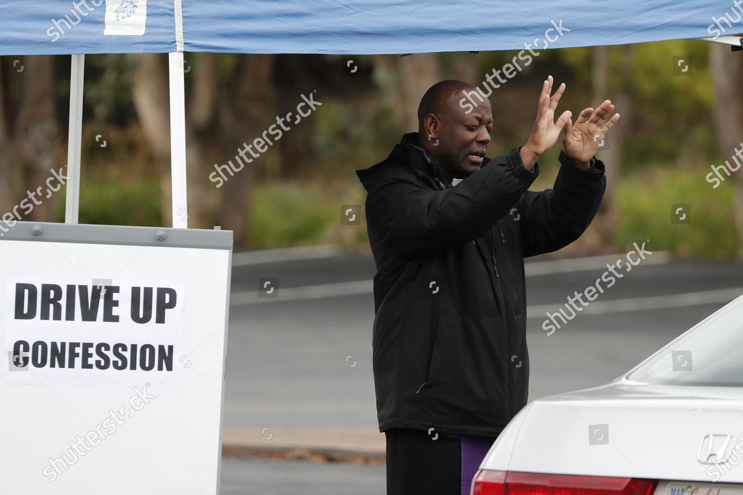 Rev Luke Ssemakula L Gives Blessing Editorial Stock Photo - Stock Image ...