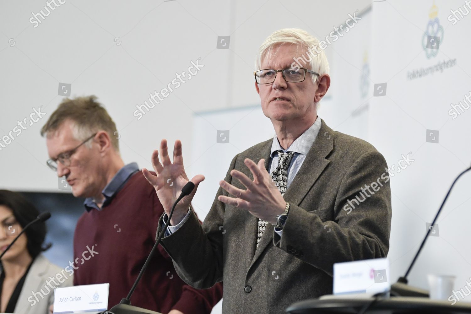 State Epidemiologist Anders Tegnell L Public Editorial Stock Photo ...