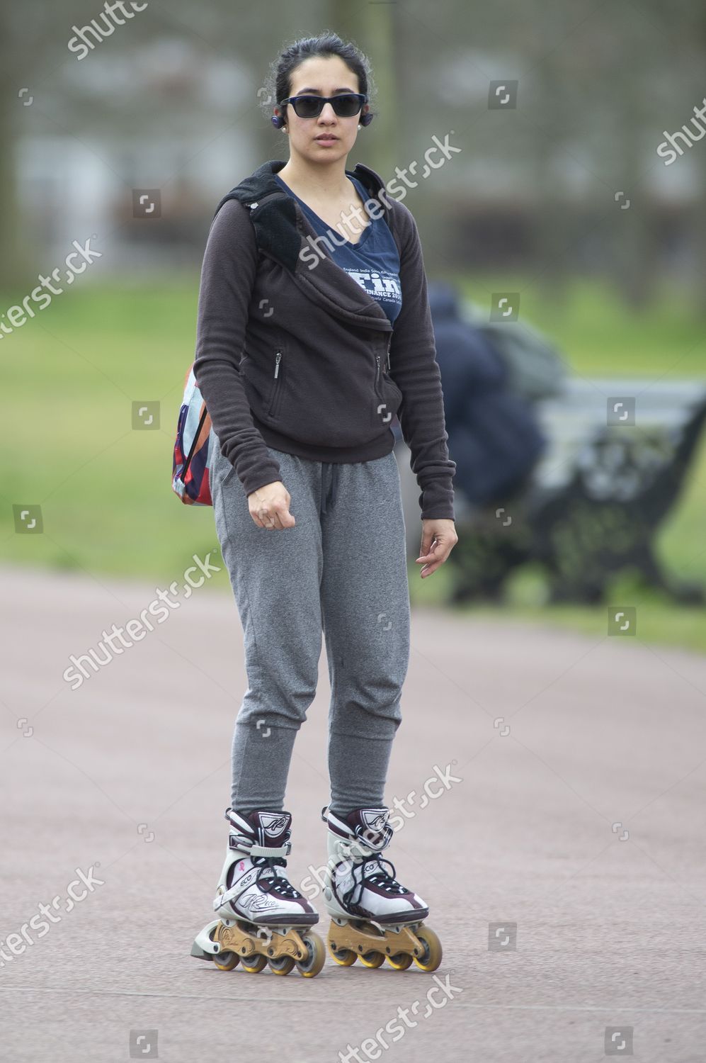 Lady Roller Blading People Get Out Editorial Stock Photo - Stock Image ...