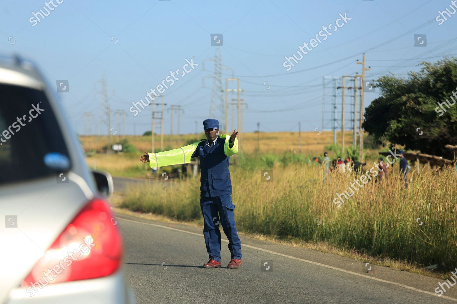 Police Officer Controls Traffic On Major Editorial Stock Photo - Stock ...