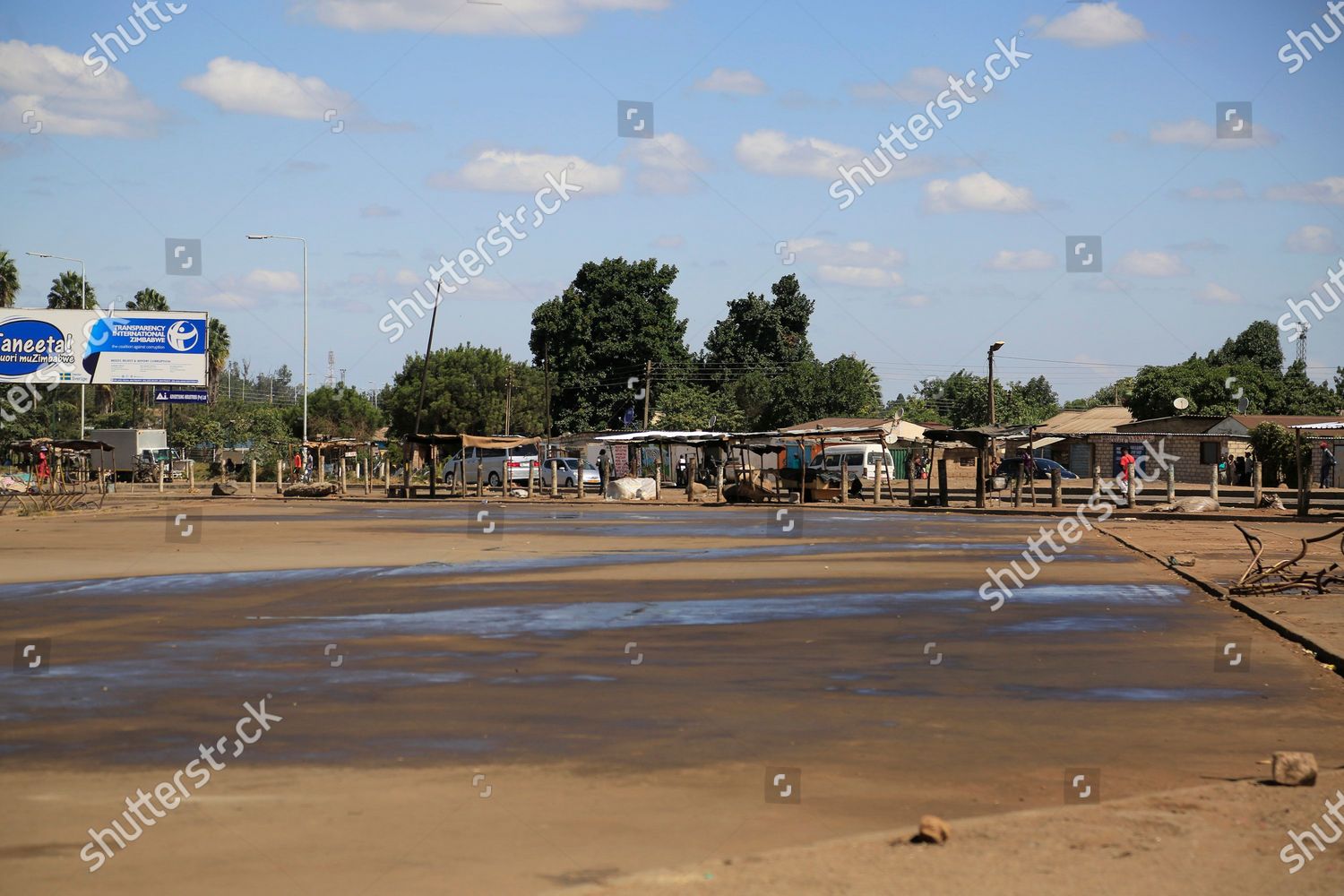 View Nearlydeserted Mbare Bus Terminal Harare Editorial Stock Photo ...