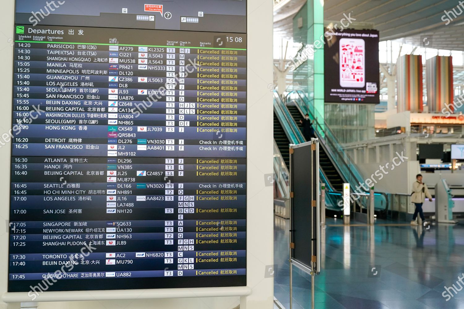 Flight Arrivals Board Which States Several Editorial Stock Photo ...