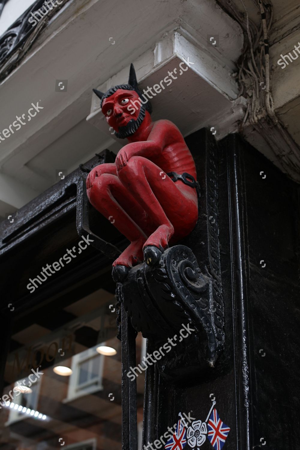 Red Devil On Wall Historic Figure Editorial Stock Photo - Stock Image ...
