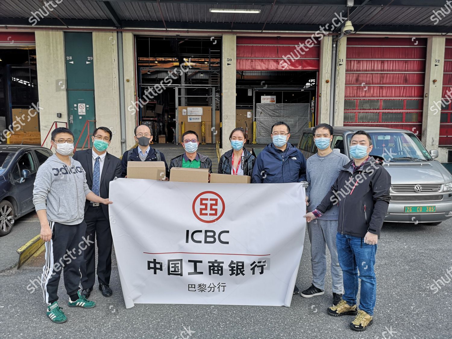 Representatives Icbc Paris Branch Pose Group Editorial Stock Photo ...