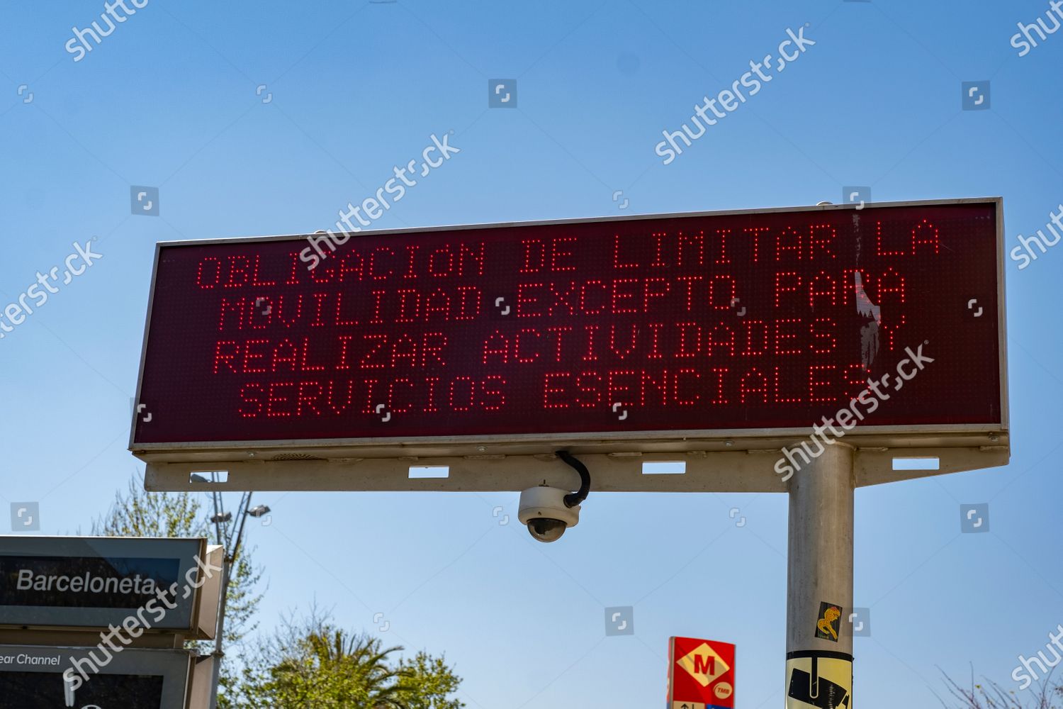 Municipal Luminous Sign Seen Announcing Exceptional Editorial Stock ...