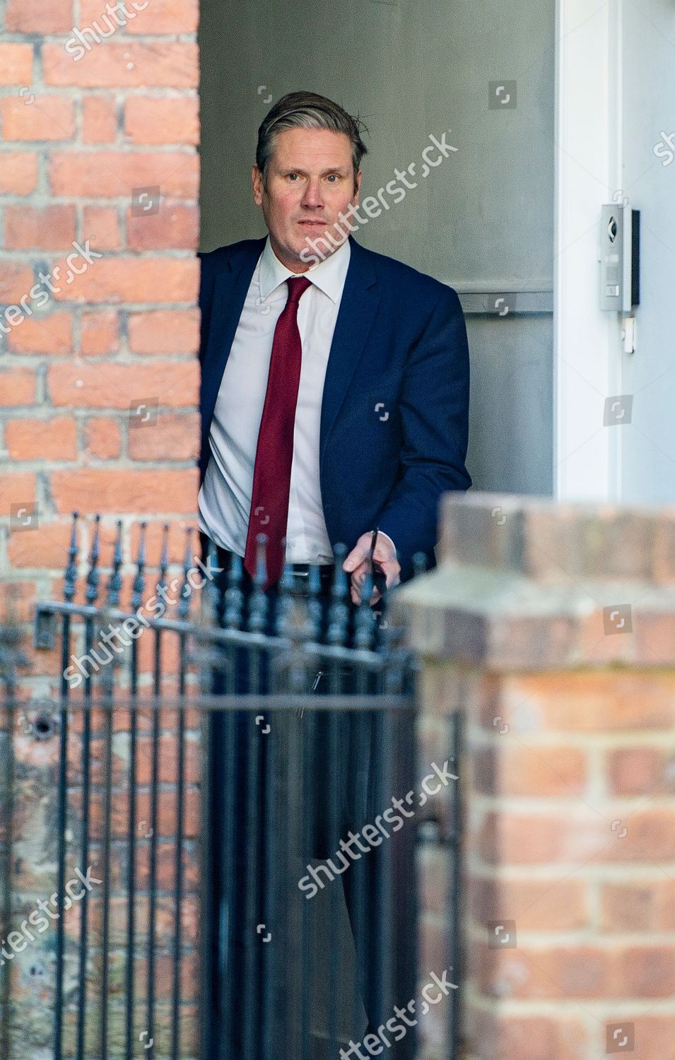Keir Starmer Emerges His Kentish Town Editorial Stock Photo - Stock ...