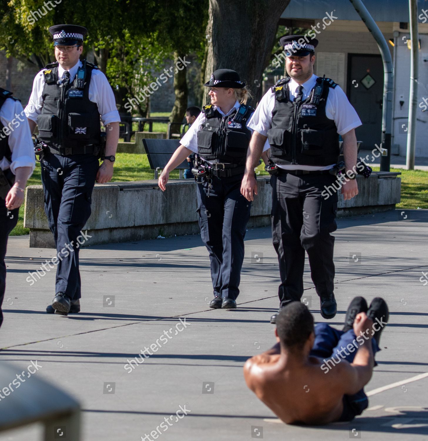London Uk Police Patrol Normand Park Editorial Stock Photo - Stock ...