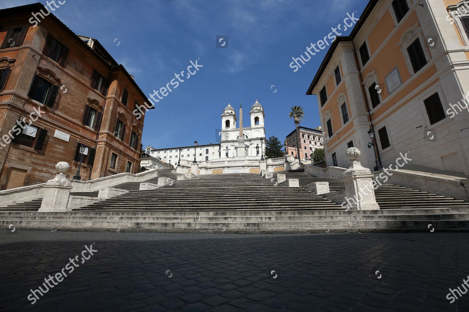 View Empty Spanish Step Rome End Editorial Stock Photo - Stock Image ...