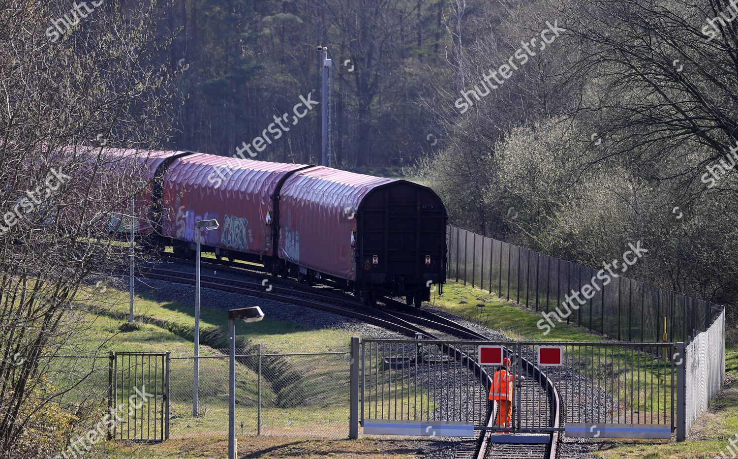 Train Carrying Nuclear Waste Leaves Uranium Editorial Stock Photo ...