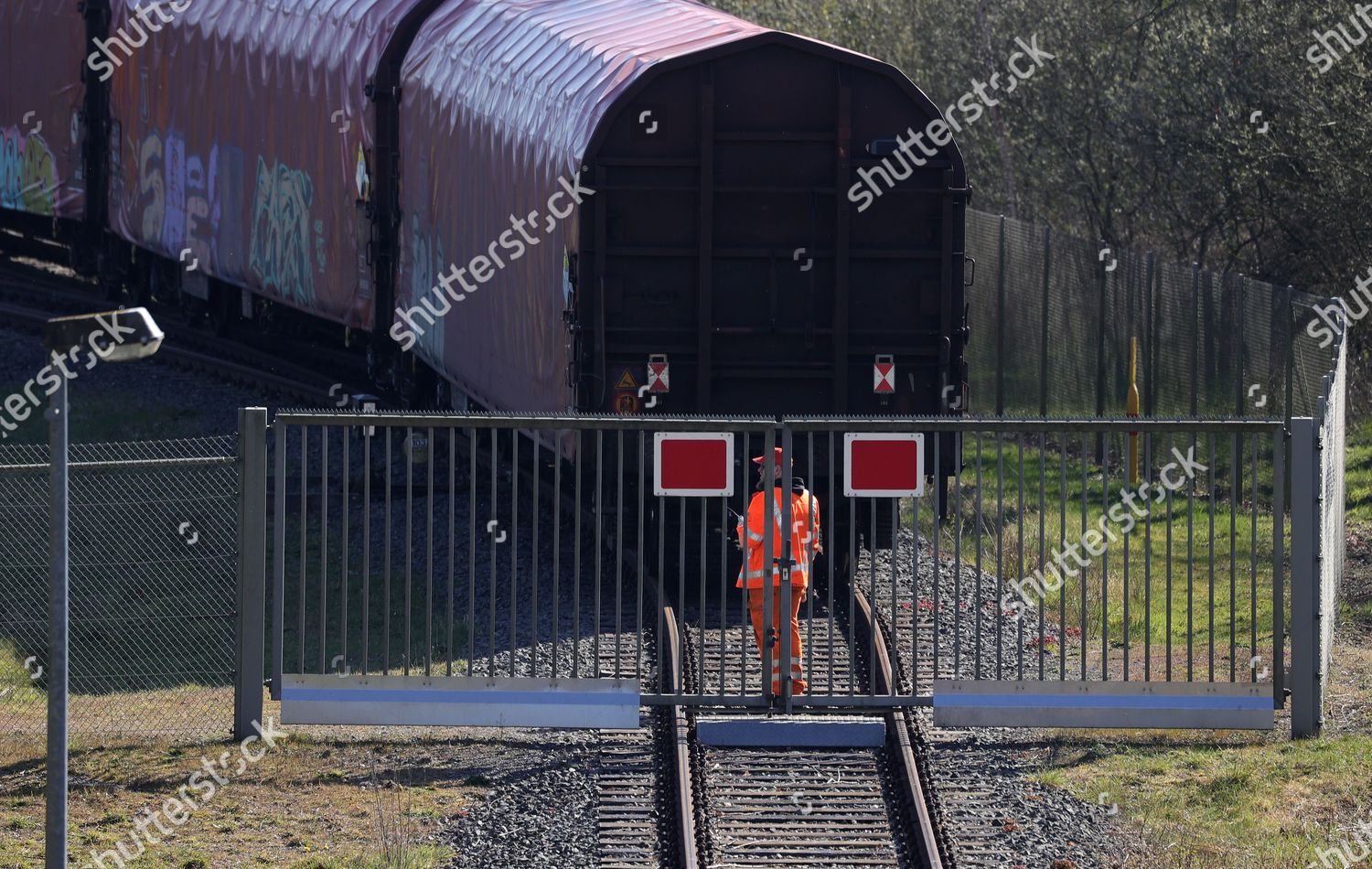 Train Carrying Nuclear Waste Leaves Uranium Editorial Stock Photo ...