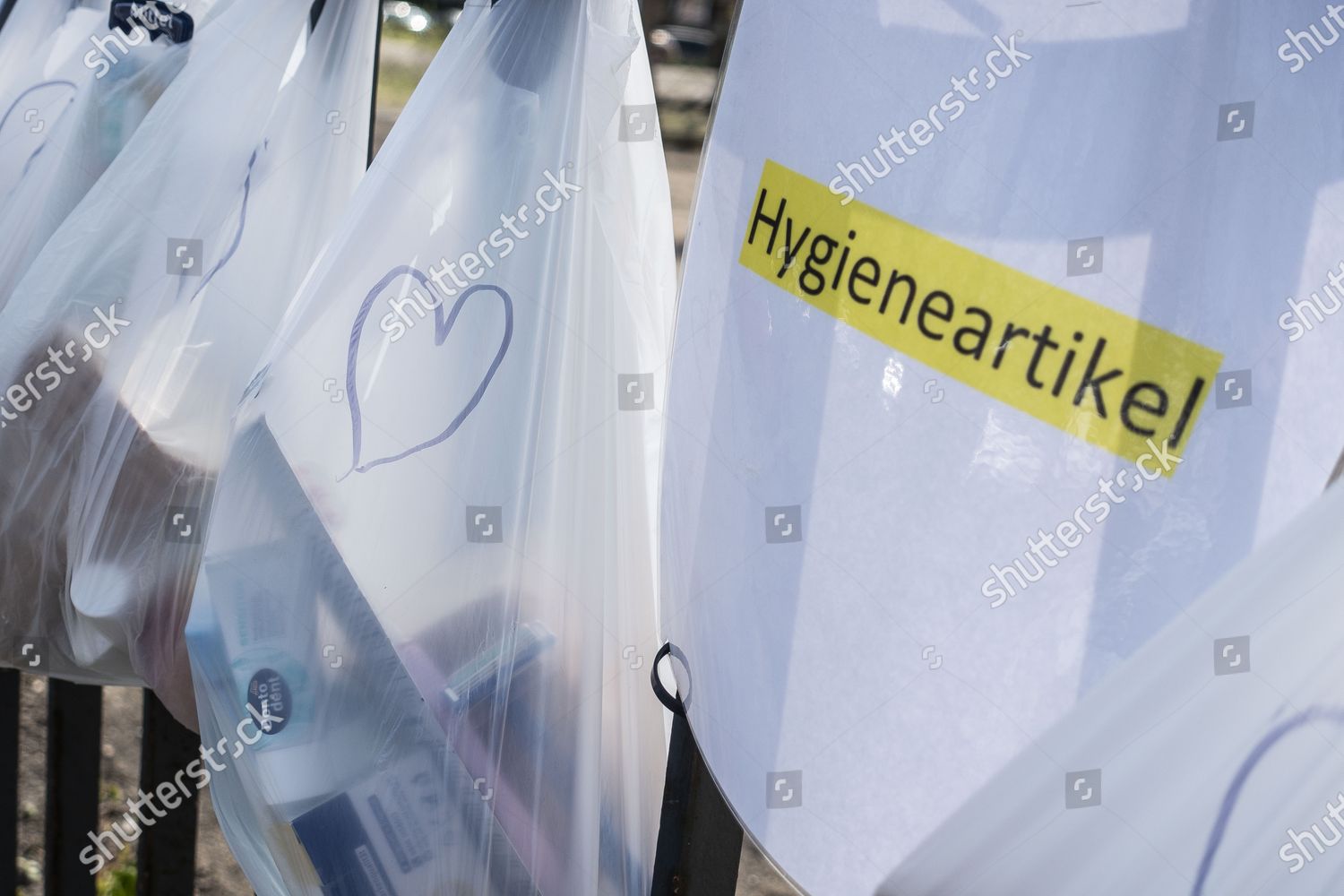 Bags Food Hygiene Products Donated Homeless Editorial Stock Photo ...