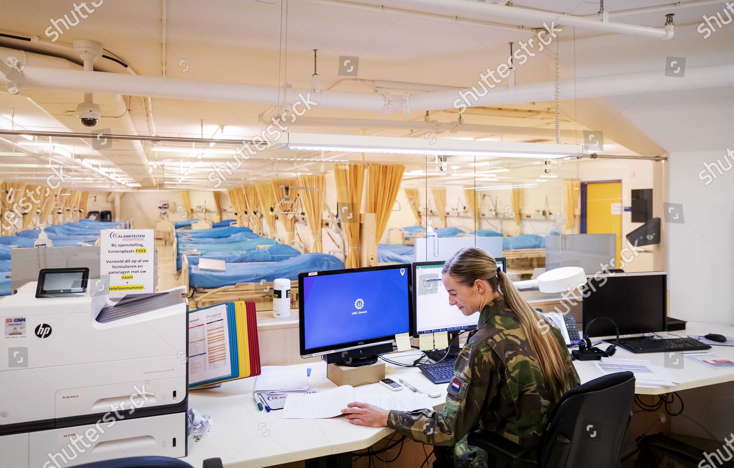Dutch Army Planner Umc Utrecht Hospital Editorial Stock Photo - Stock ...