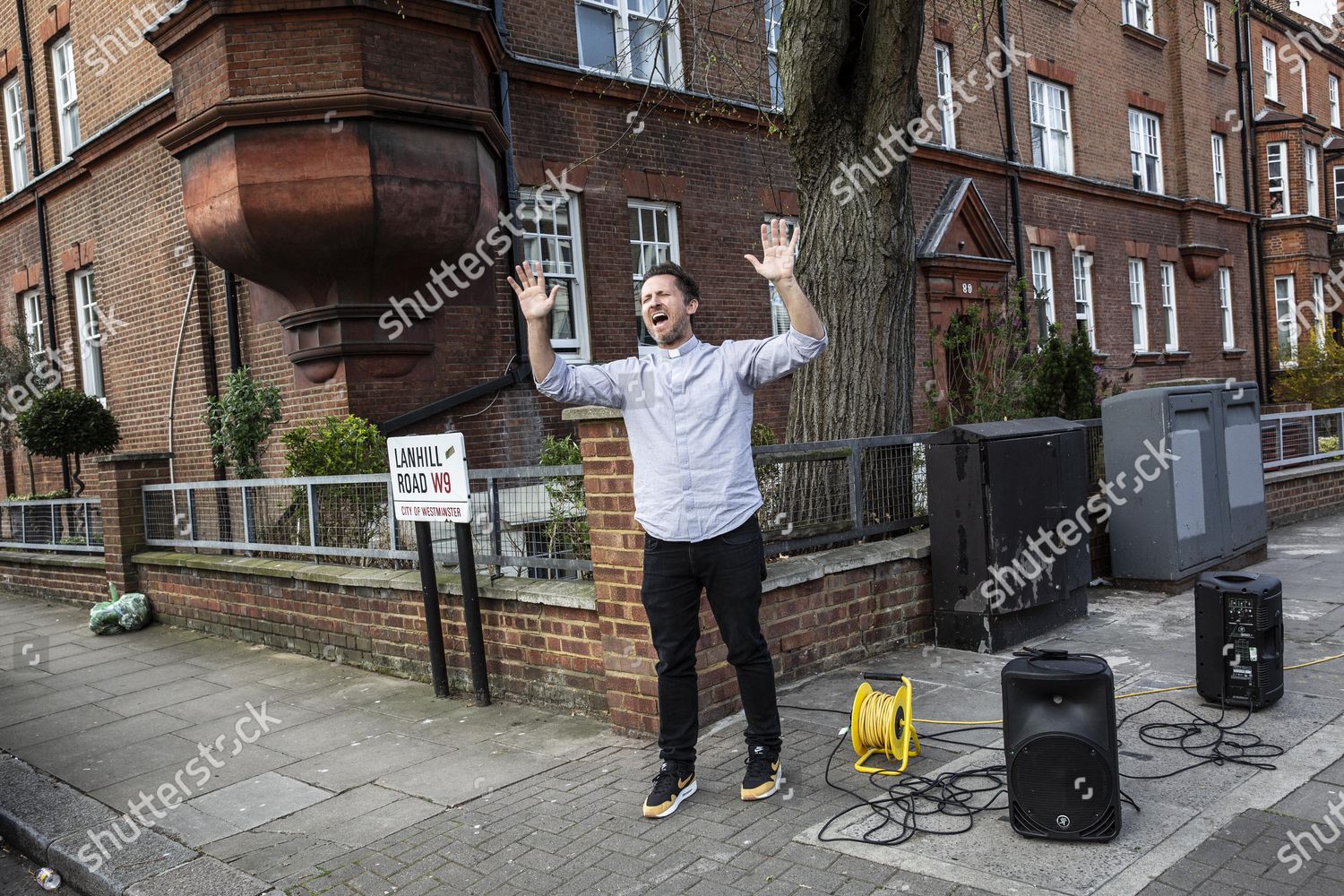 Portable Priest Pat Allerton Bringing His Editorial Stock Photo - Stock ...