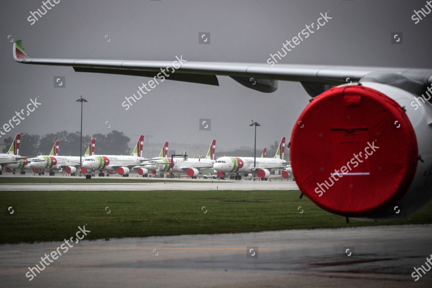 Tap Aircraft Engines Cover Plastic Foil Editorial Stock Photo - Stock ...