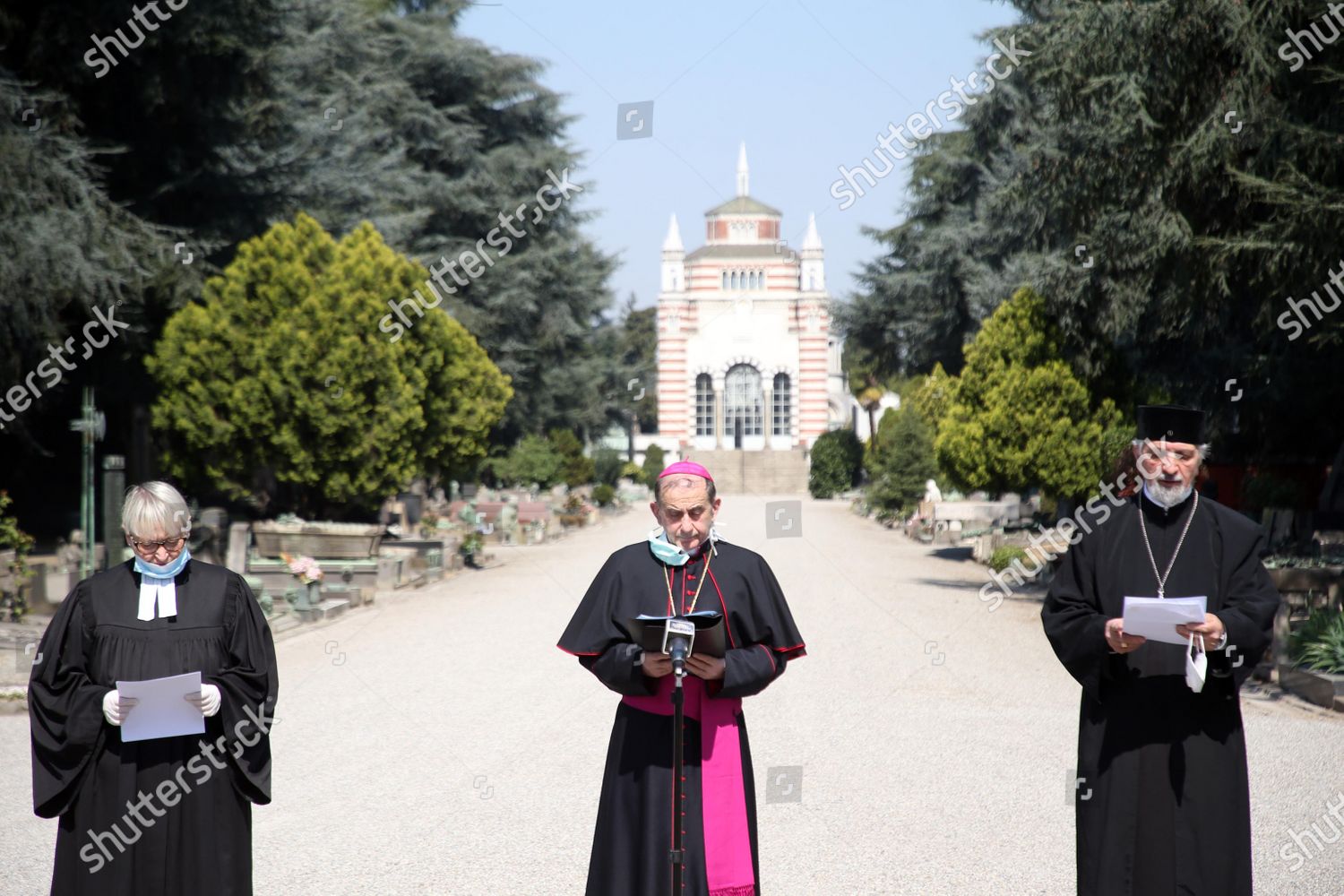 Archbishop Milan Mario Delpini Recites Ecumenical Editorial Stock Photo ...