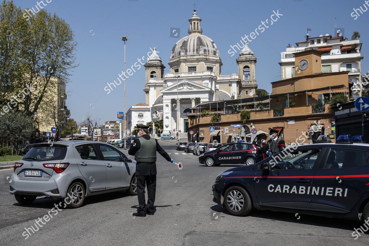 Italian Carabinieri Police Officers Check People Editorial Stock Photo ...