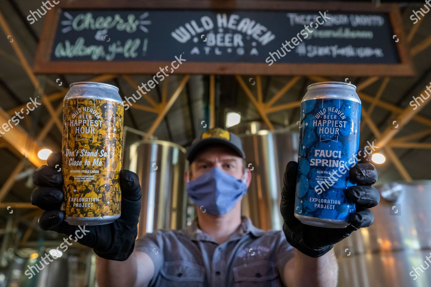 Owner Nick Purdy Holds Cans Wild Editorial Stock Photo - Stock Image ...