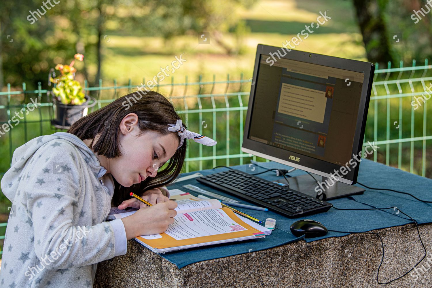 5th Year Student Takes Distance Learning Editorial Stock Photo - Stock ...