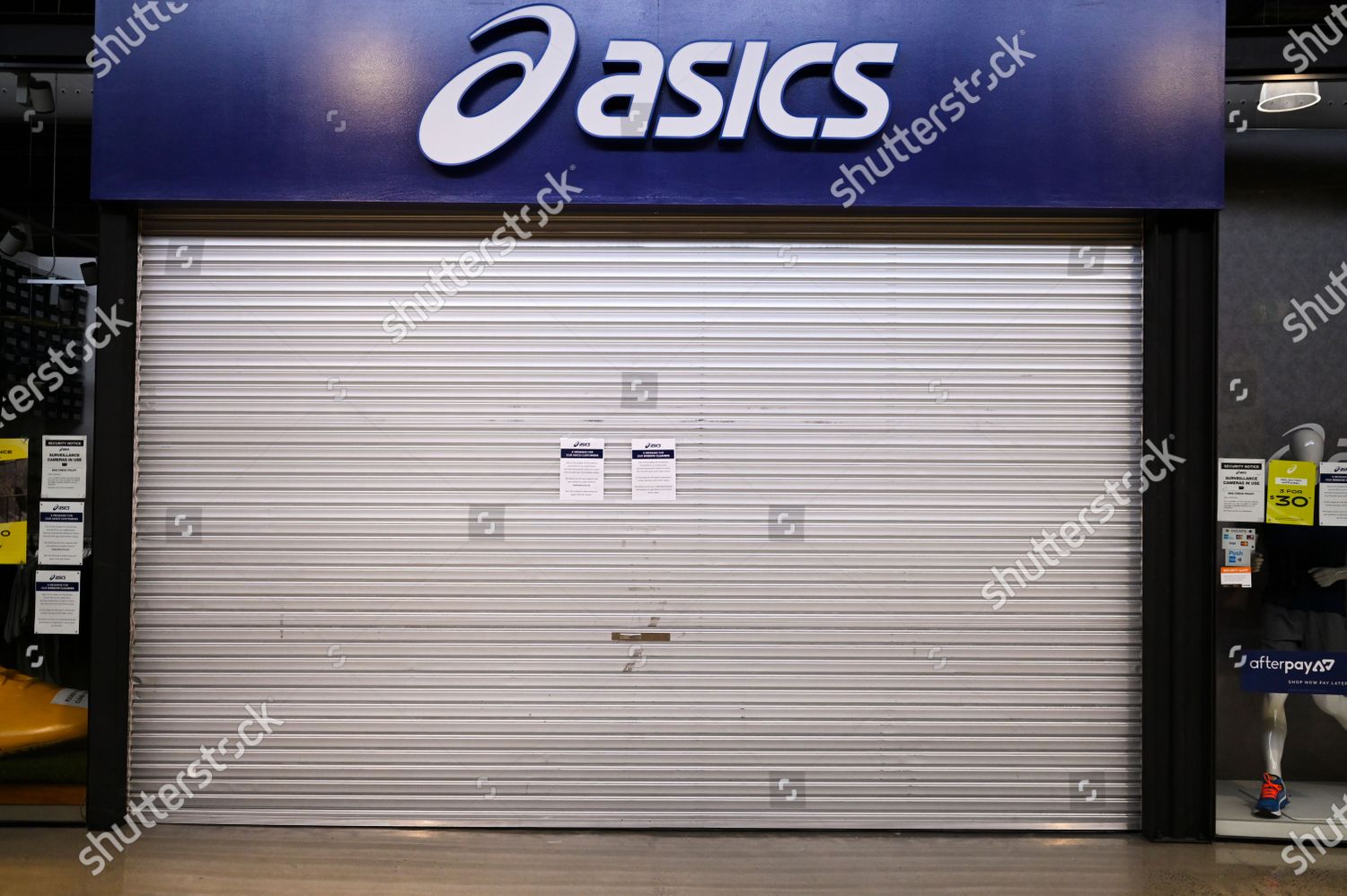 Closed Shop Front Inside Outlet Shopping Editorial Stock Photo - Stock ...