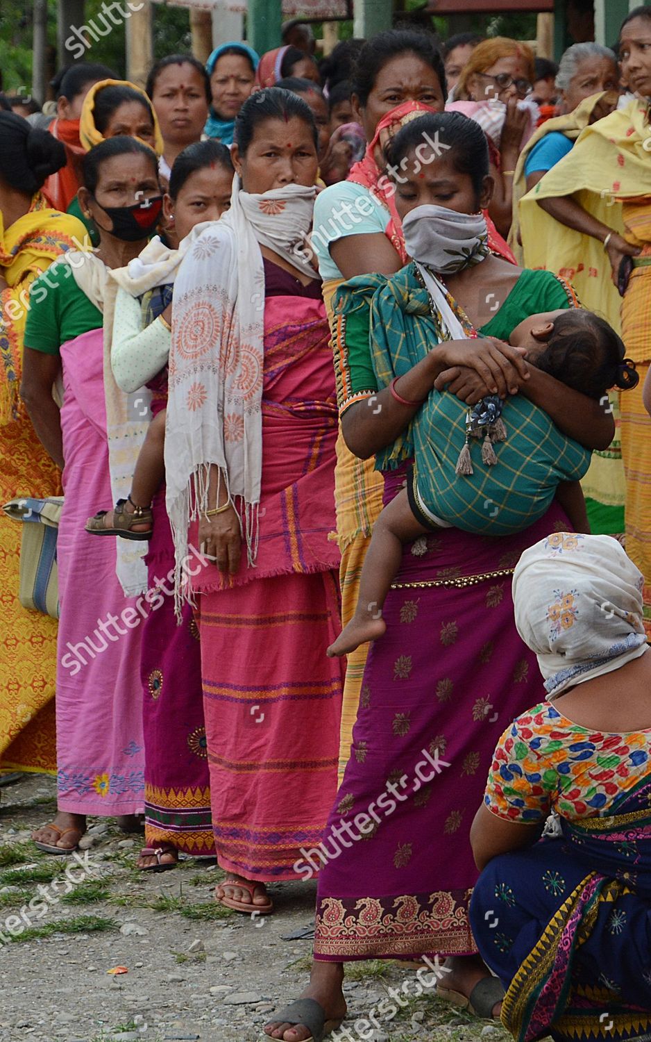 Indian Bodo Tribal Women Wait Their Editorial Stock Photo - Stock Image | Shutterstock