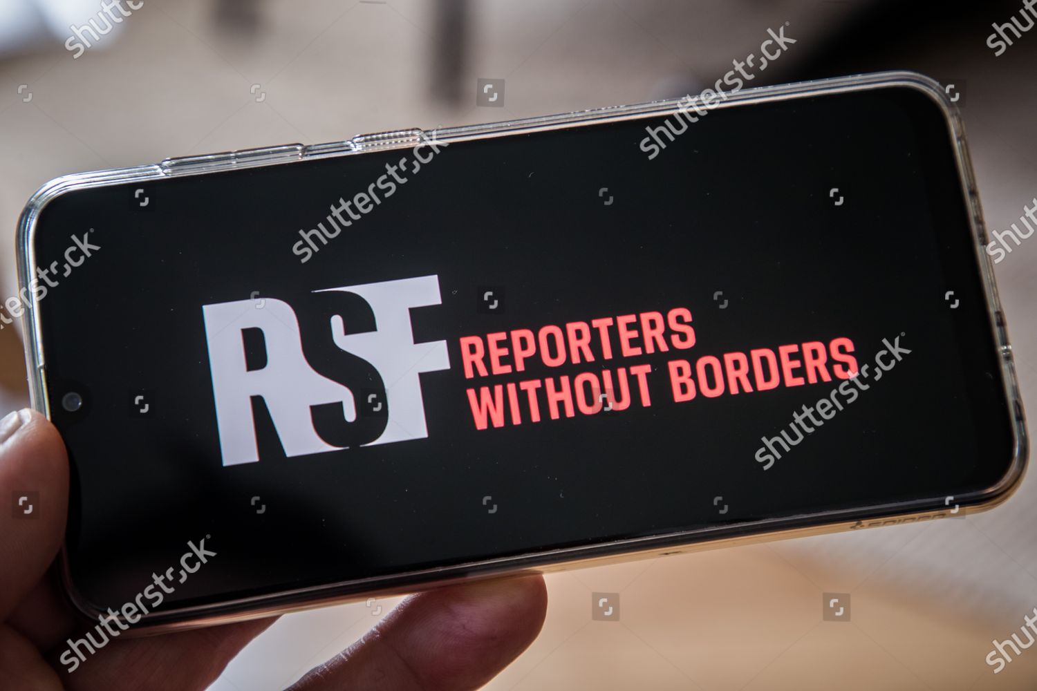 Logo Reporter Without Borders Rsf Organisation Editorial Stock Photo ...