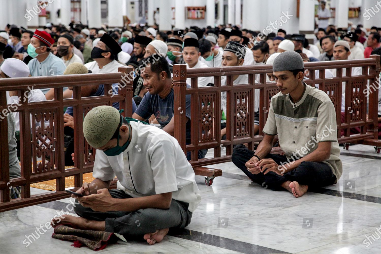 Indonesian Muslims Pray During Ramadan Night Editorial Stock Photo ...