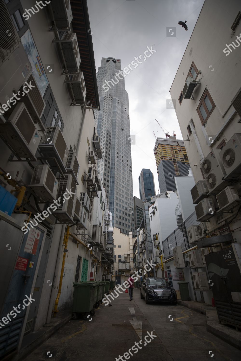 Man Walks Along Back Alley Central Editorial Stock Photo - Stock Image ...