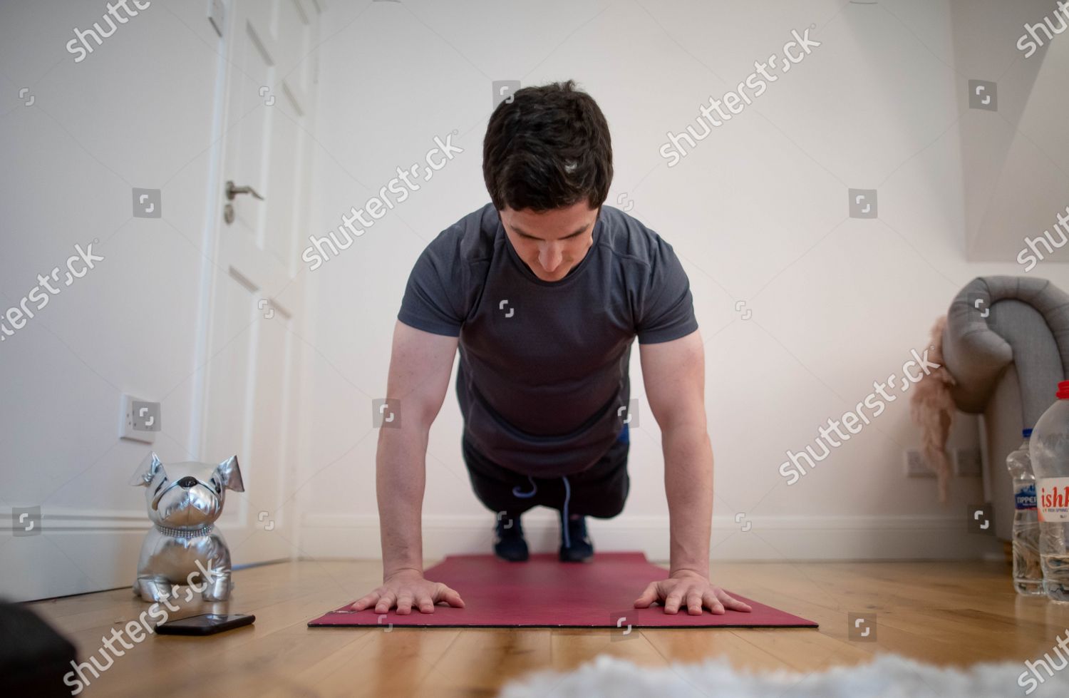Journalist Michael Verney Doing 1000 Pushups Editorial Stock Photo ...